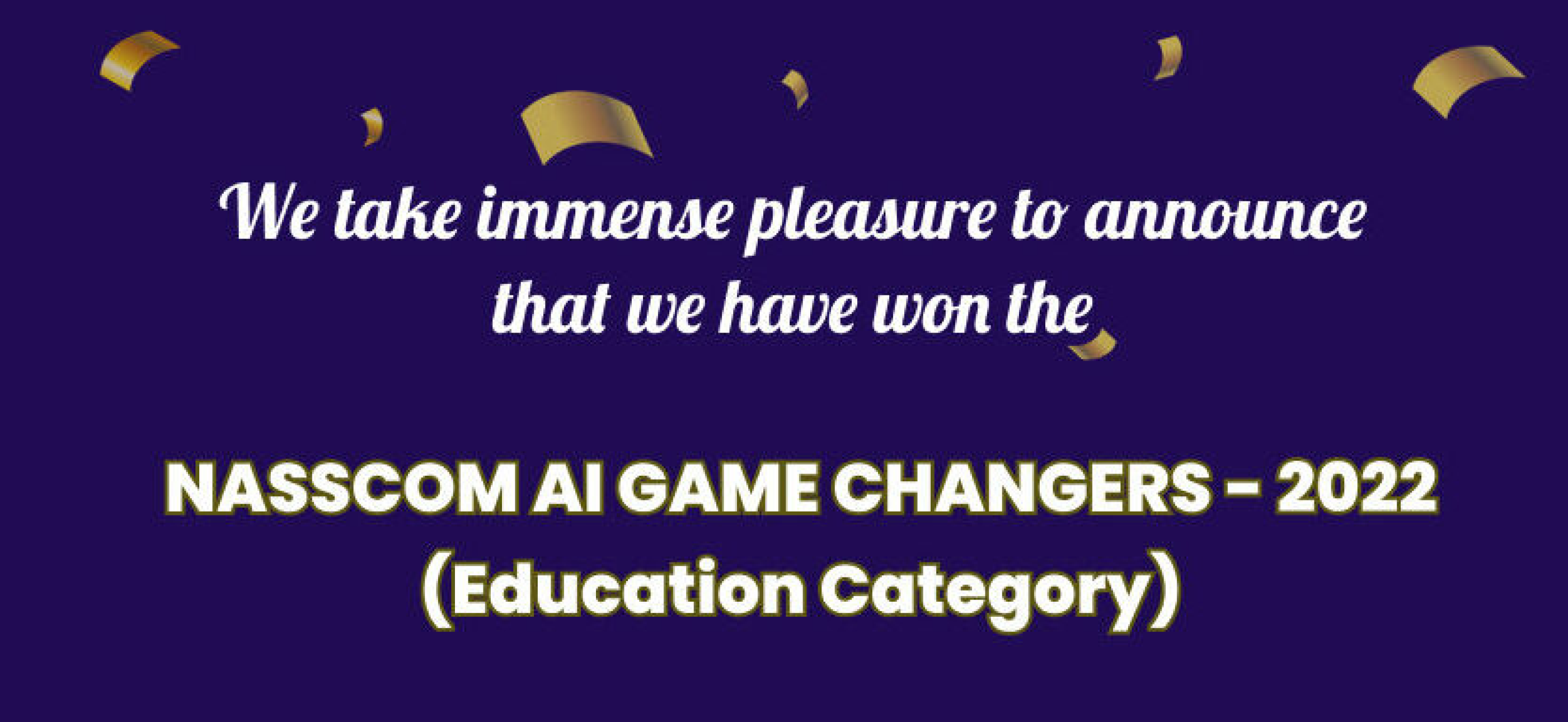We are so proud and humbled to win AI Gamechanger Award – 2022 in ...